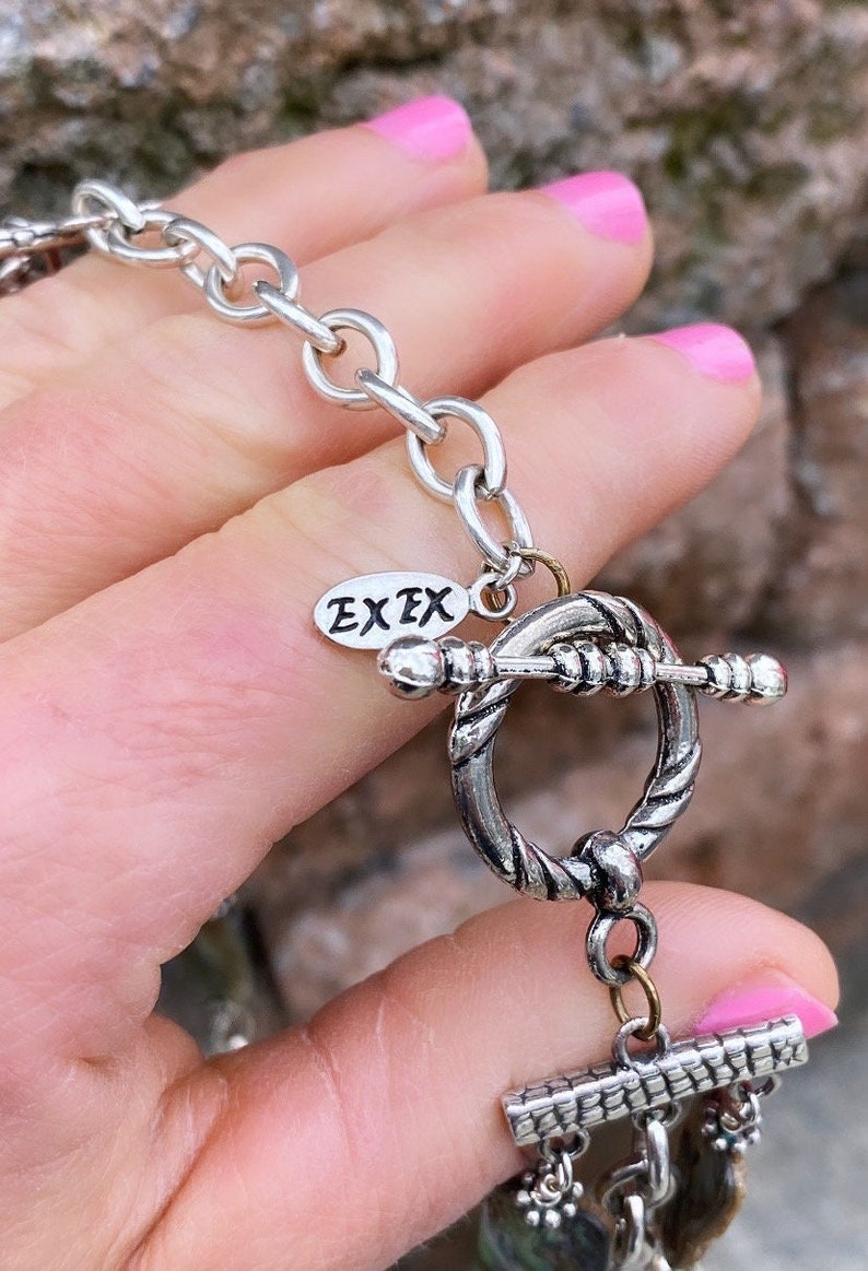 Stunning EXEX CLAUDIA AGUDELO 3 Strands Sterling Silver & Abalone Shell ...