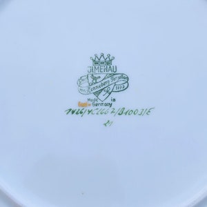 JLMENAU Graf Von Henneberg Porzelan Made in East Germany Salad / Bread Dish White Porcelain With ...