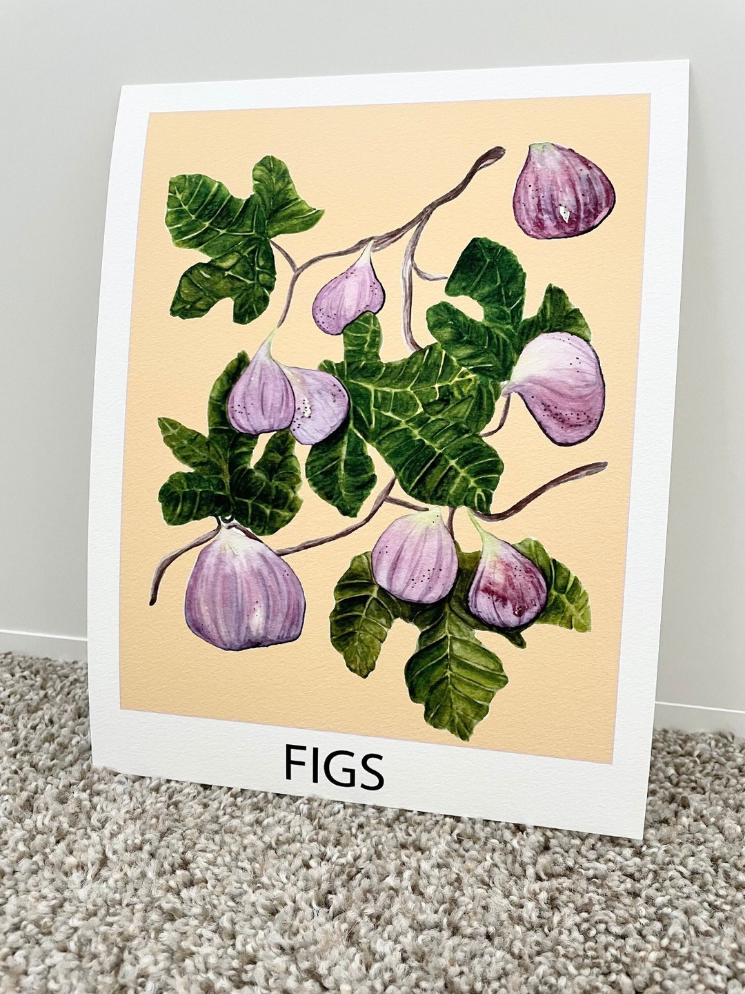 Figs Poster Fine Art Print of Original Watercolor Painting - Etsy