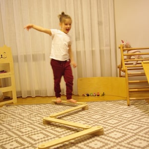 Wooden Balance Beam Balance Path Montessori Toy Balance - Etsy