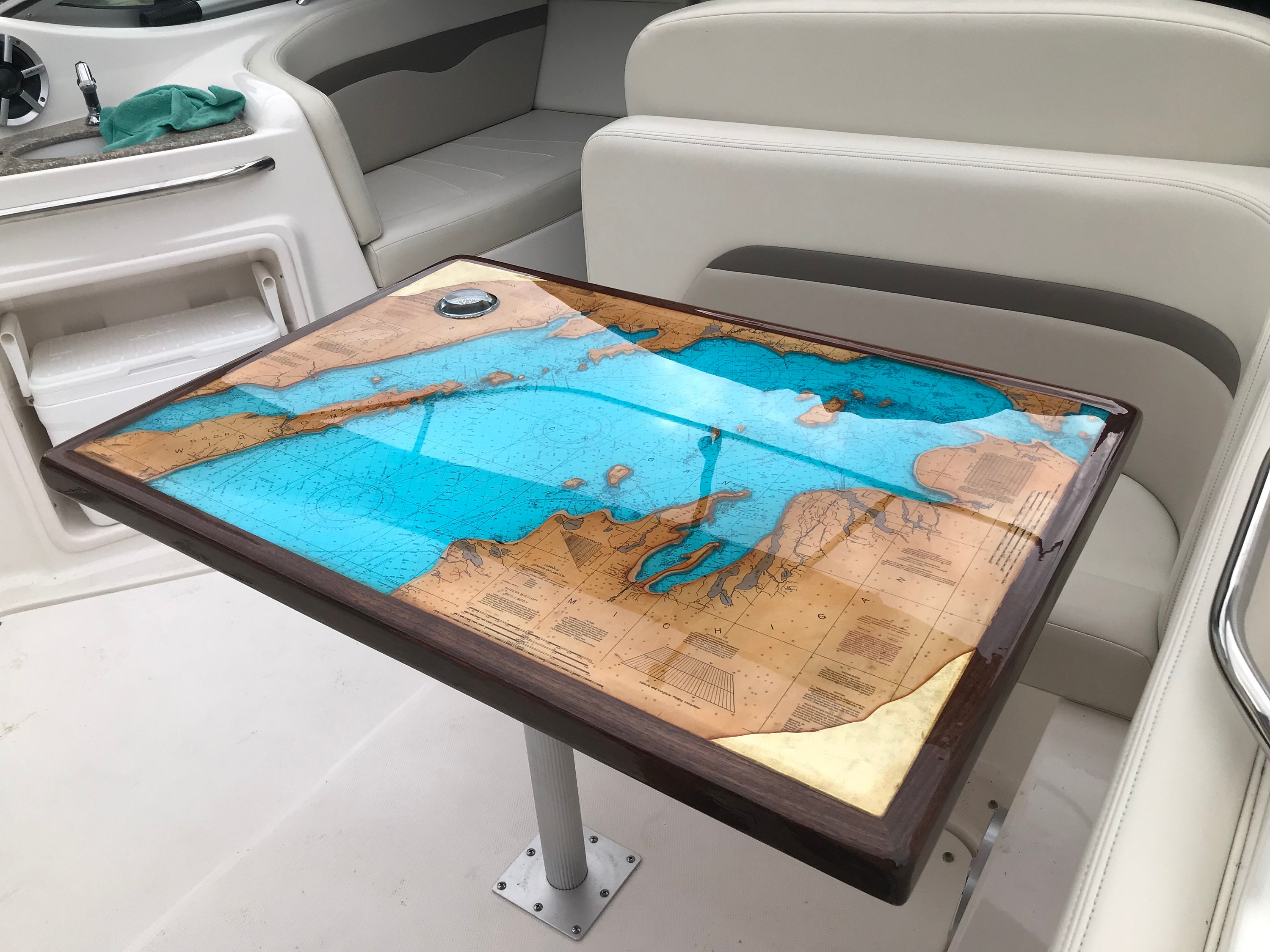 Custom Marine Chart Table Top - Etsy