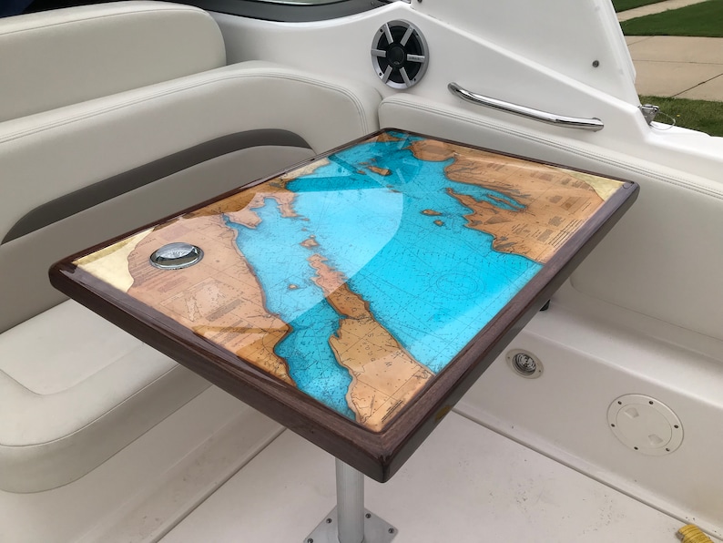 Custom Marine Chart Table Top - Etsy