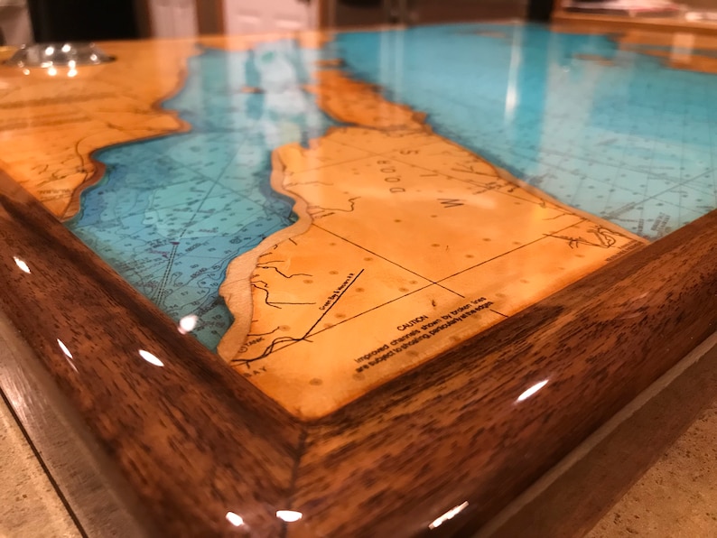 Custom Marine Chart Table Top - Etsy