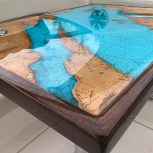 Custom Marine Chart Table Top - Etsy