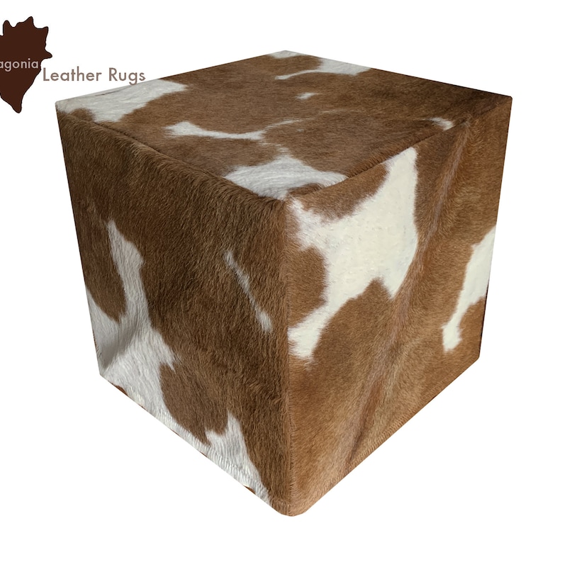 Cowhide Ottoman - Etsy