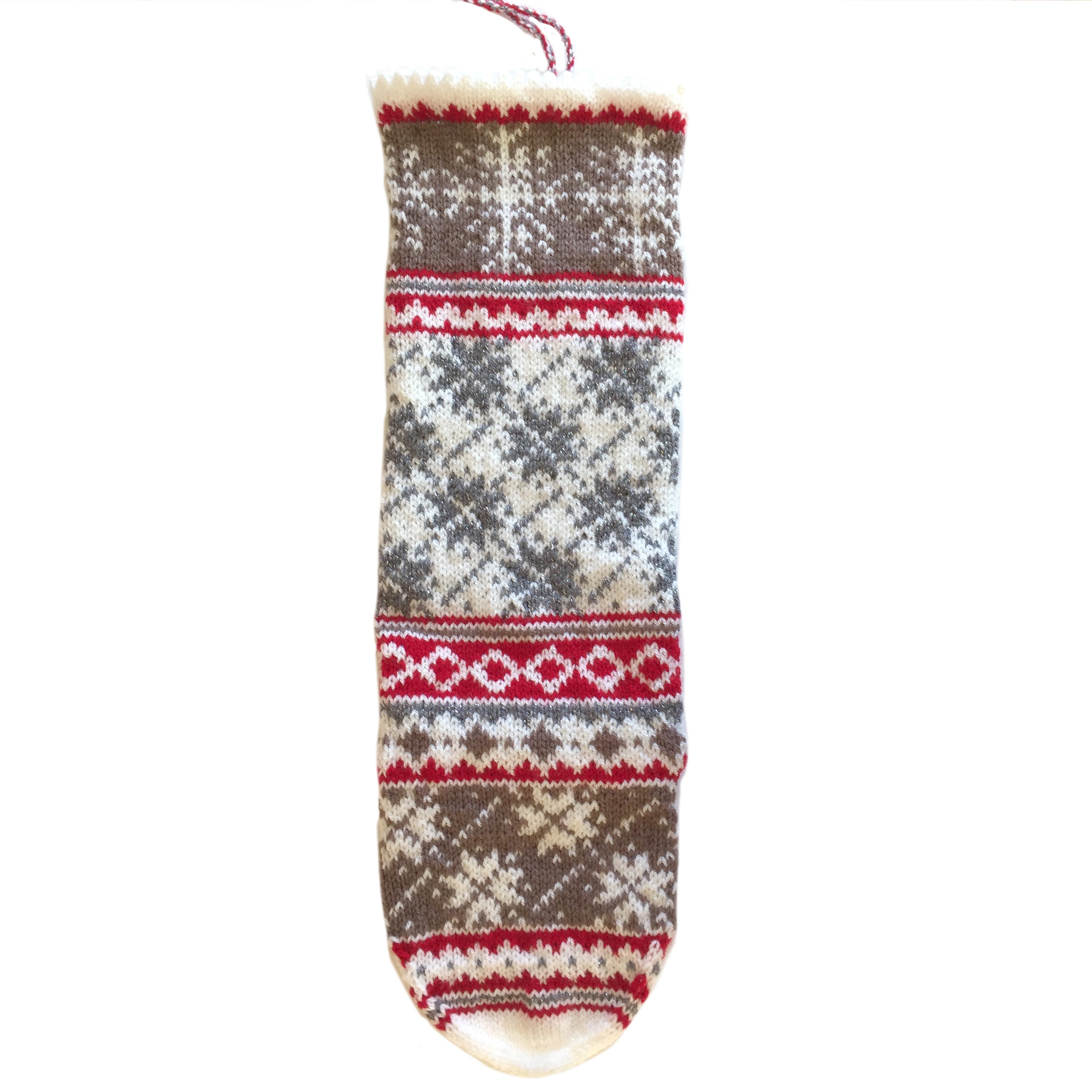 Christmas Stocking, Personalised, Hand Knit, Norwegian Design ...