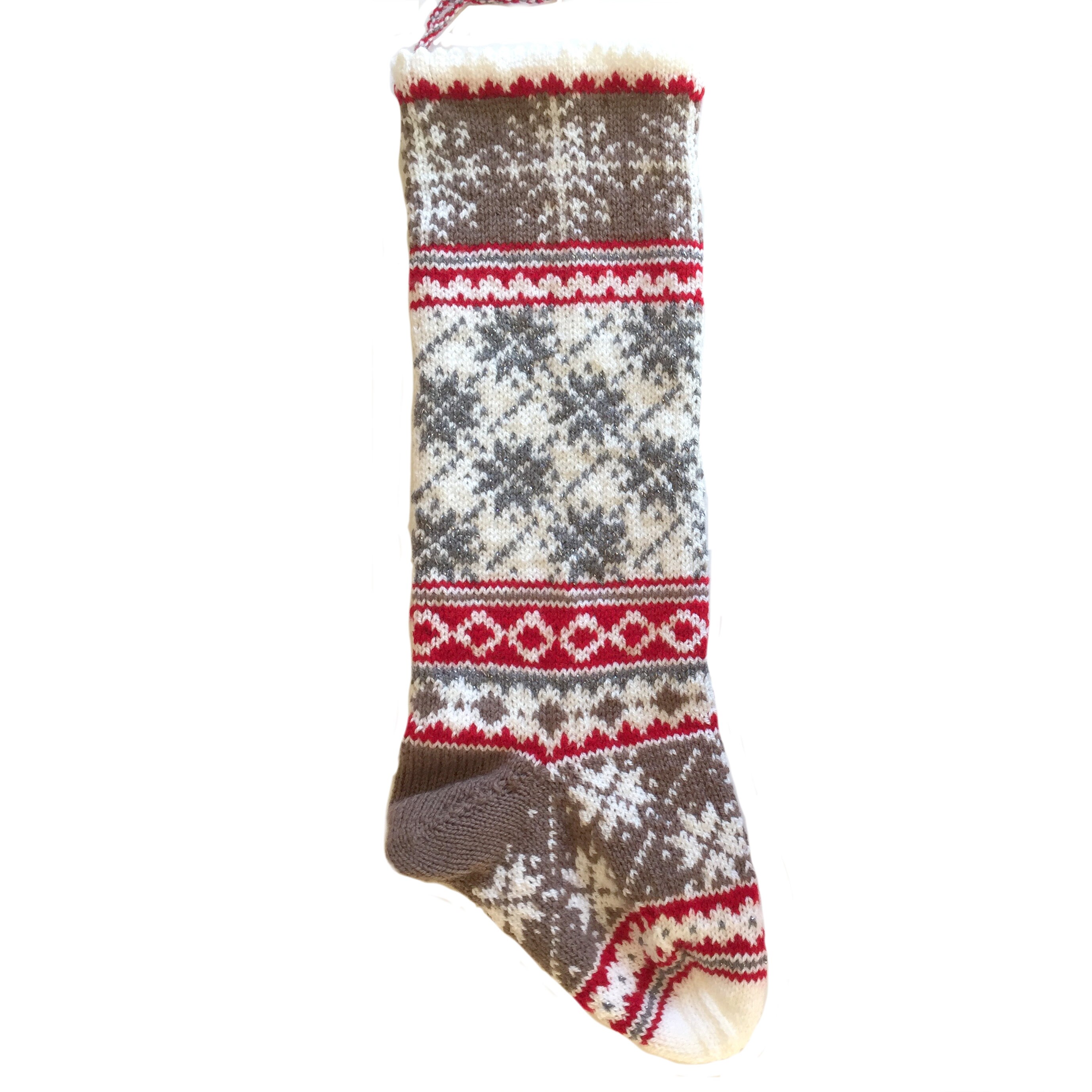 Christmas Stocking, Personalised, Hand Knit, Norwegian Design ...