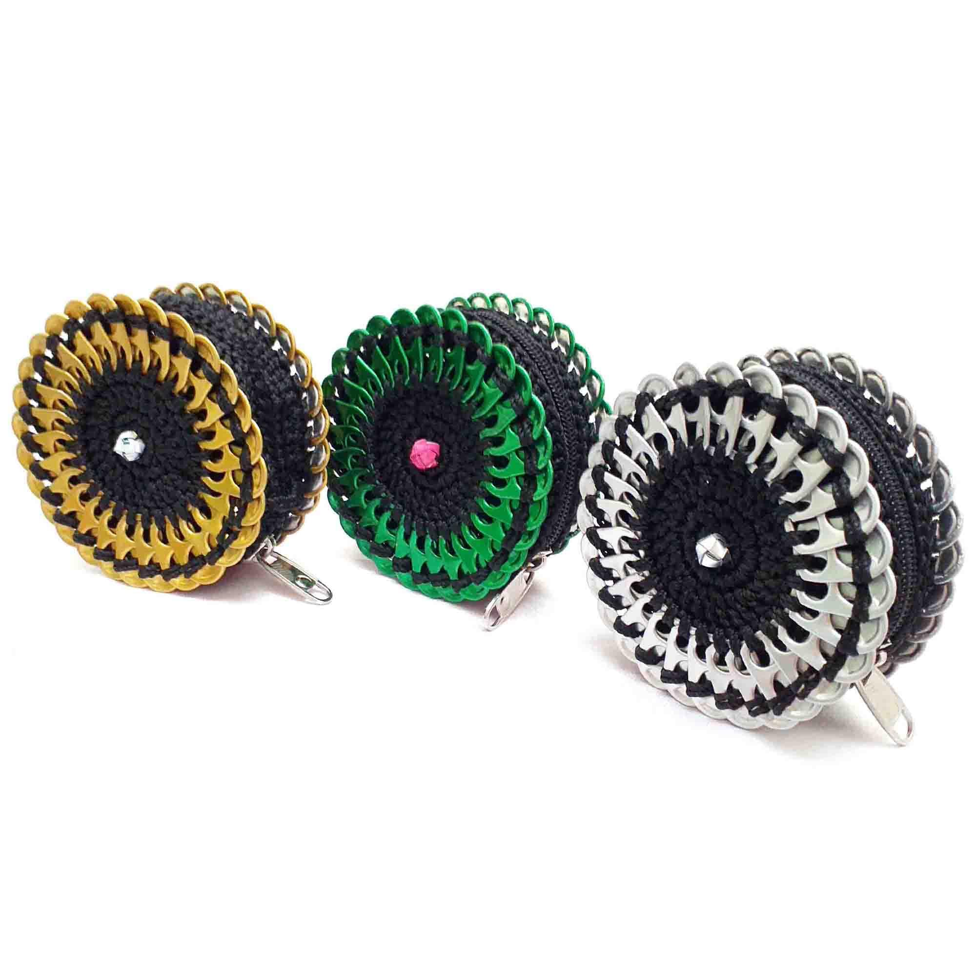 Coin Purse Pop Tabs / Porte Monnaie "tournesol" En Capsules De Canettes ...