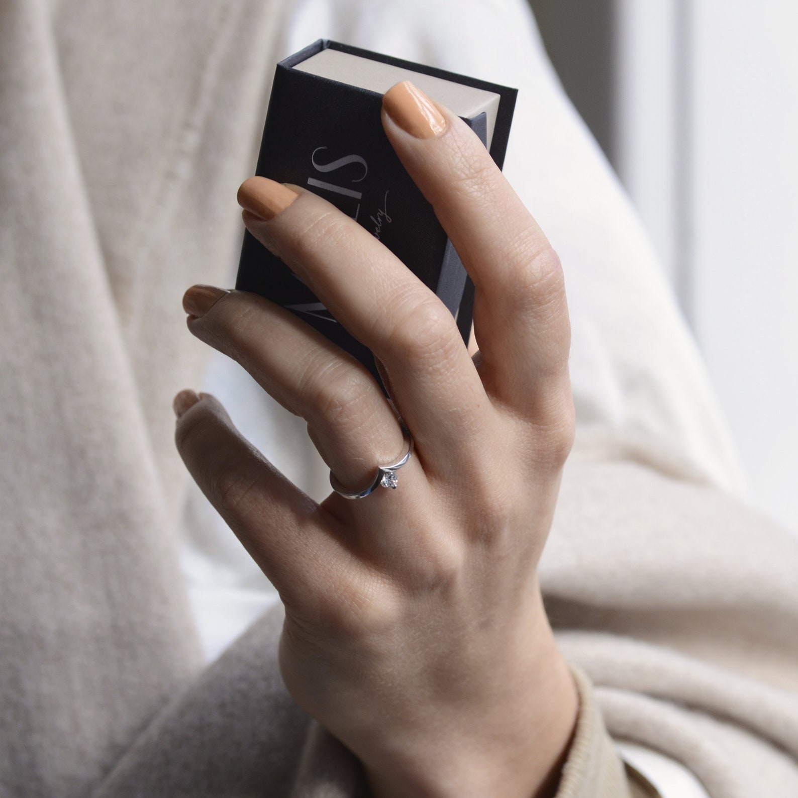 Gold Amethyst Engagement Ring Minimalist Amethyst Ring | Etsy