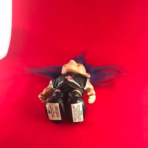 1980s Russ China Troll Doomslayer Purple Hair - Etsy