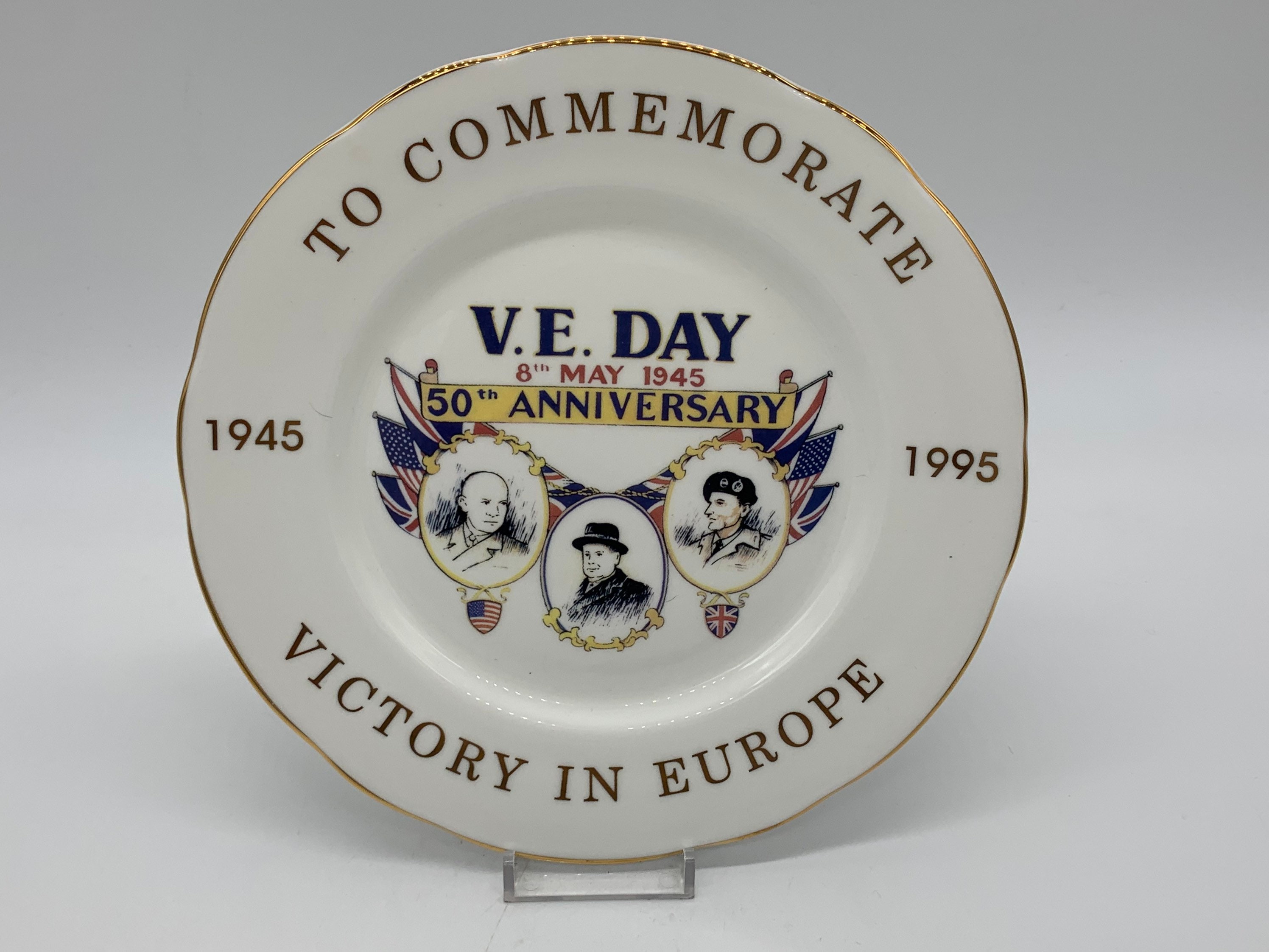 V.E Day Plate commemoration 50th anniversary Berkshire | Etsy