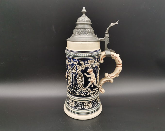 Large Early Peter Gerz Stein Embossed Circa 1890 26.5cm Tall - Etsy