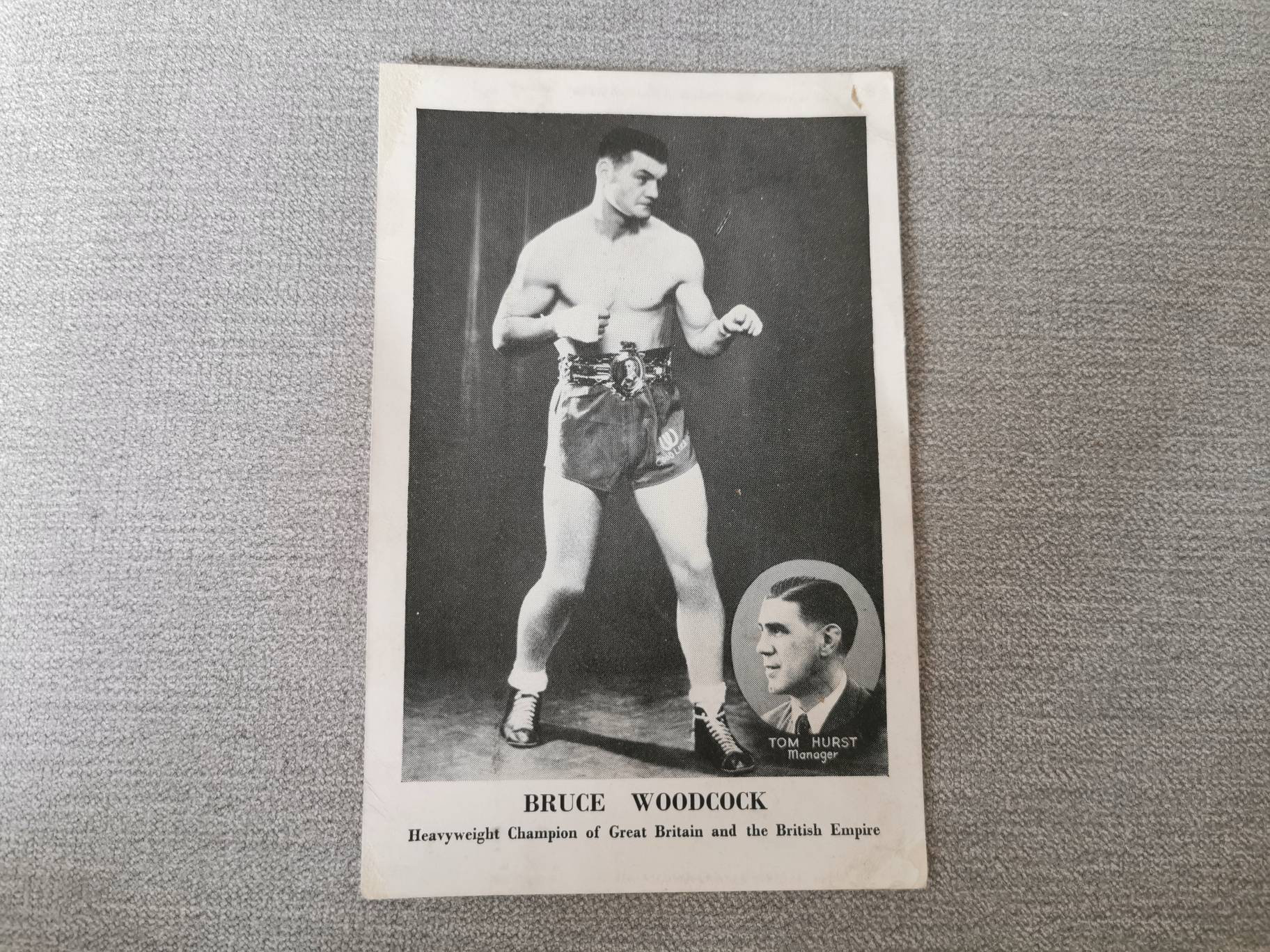 Boxer Bruce Woodcock 1940's 50's Picture Card | Etsy