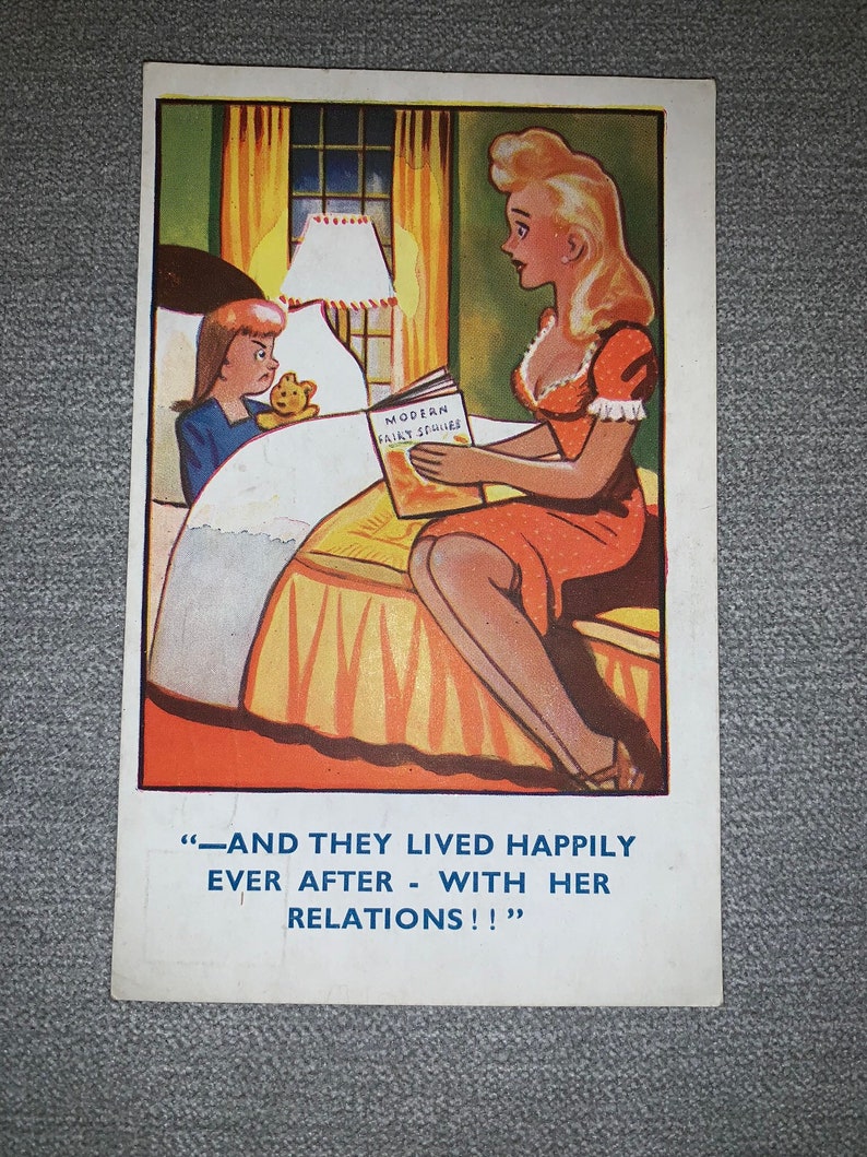 Risqué 1950s Cartoon Postcard Quirky Funny Quotes Etsy Canada