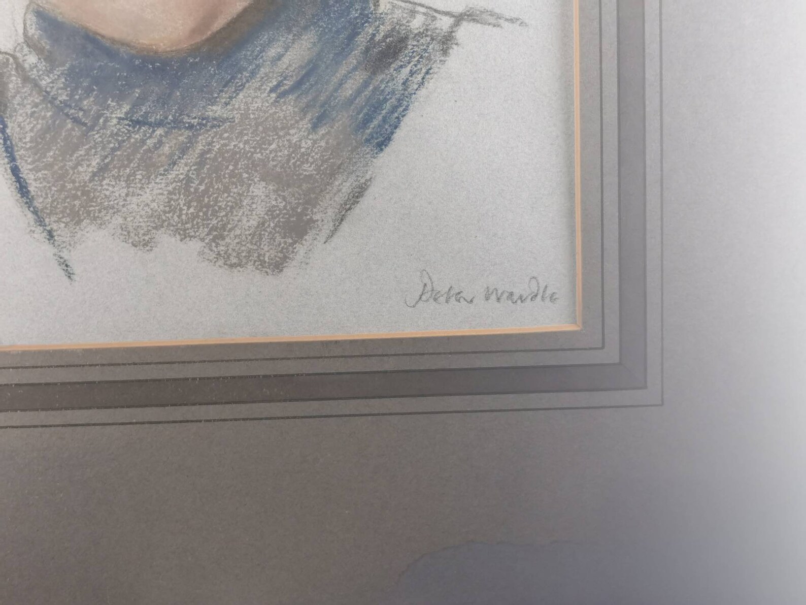 Peter Wardle Chalk Portrait of a Young Girl Artist Published - Etsy