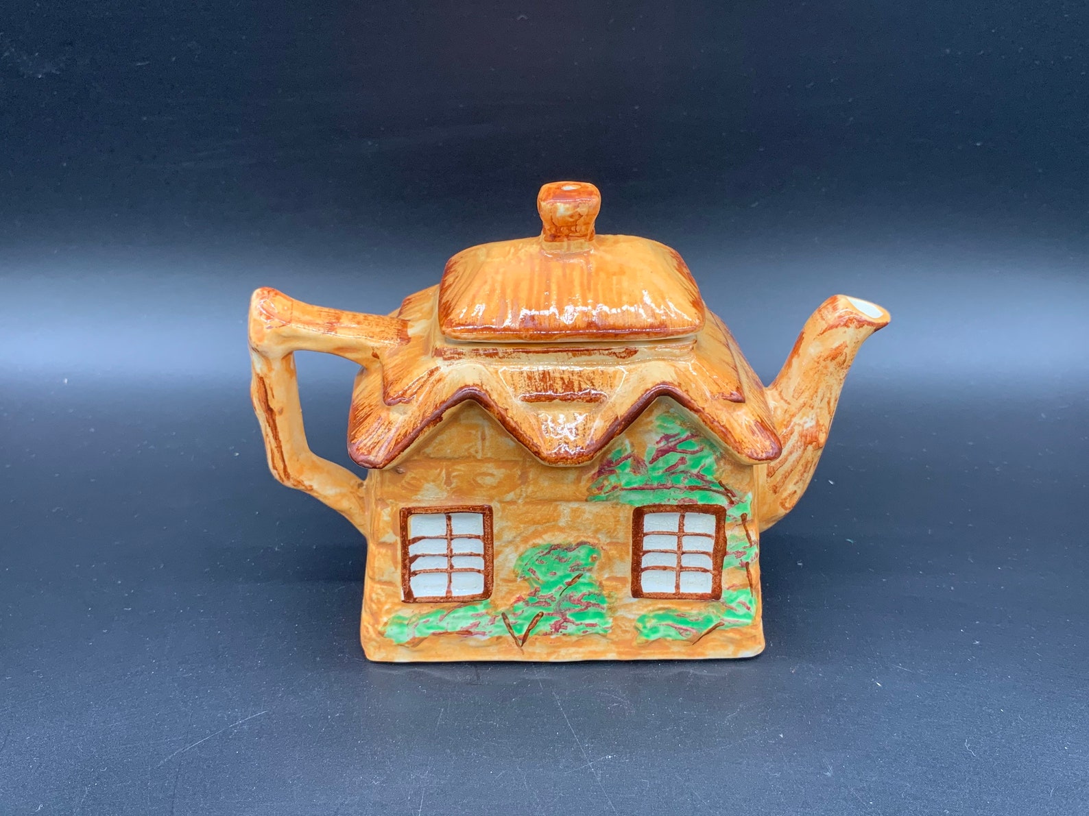 Small Cute Cottage Teapot 11.6cm Tall Beige / Tan House - Etsy