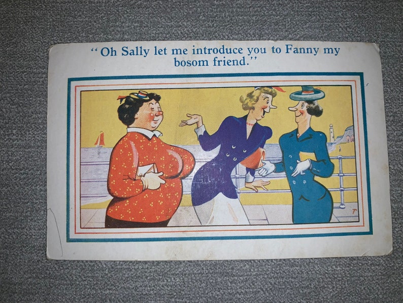 Risqué 1950s Cartoon Postcard Quirky Funny Quotes Etsy
