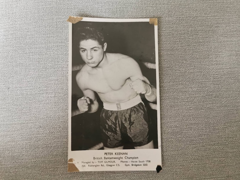 Signed Picture of 1940's 50's Boxer Peter Keenan | Etsy