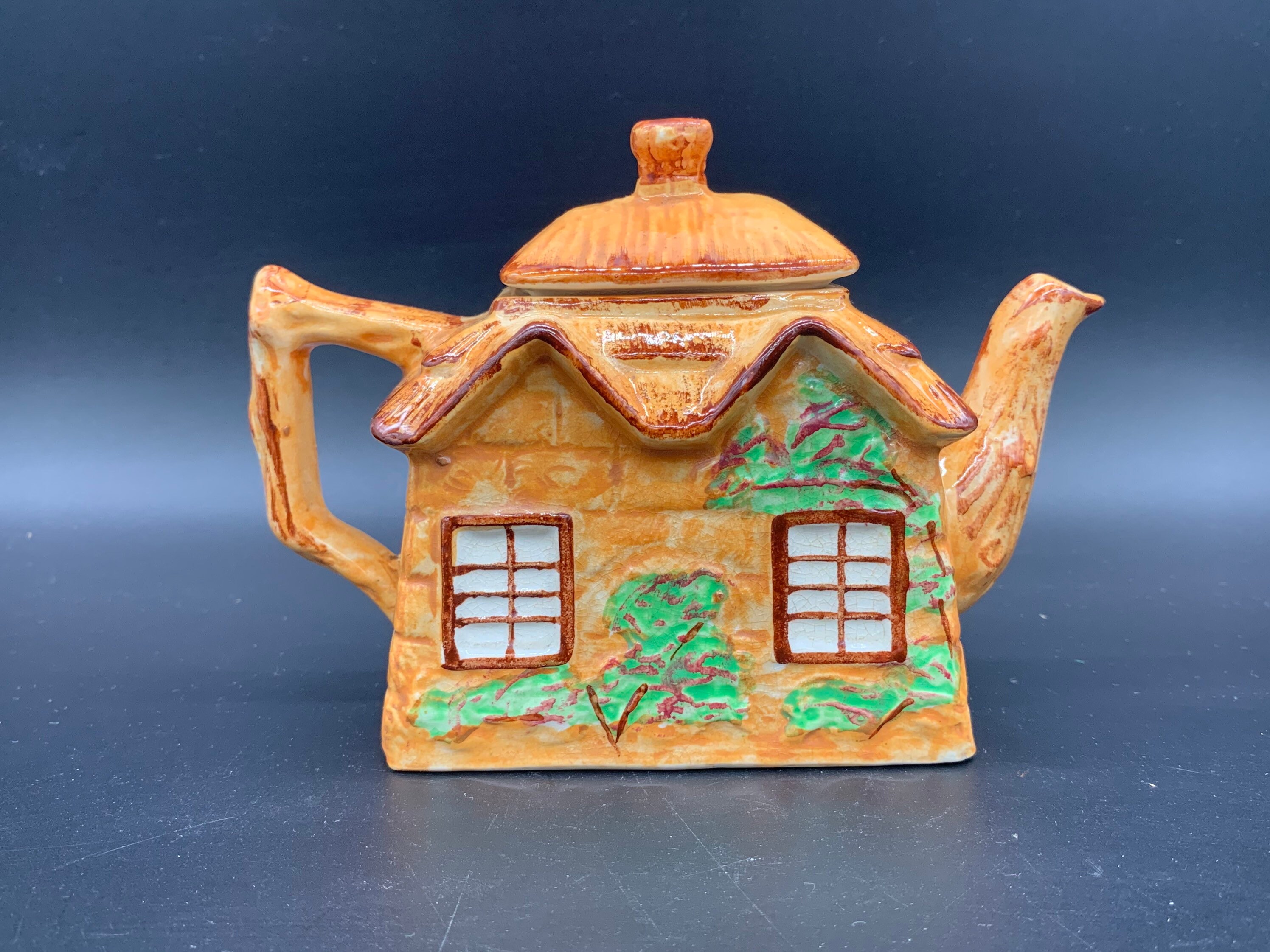 Small Cute Cottage Teapot 11.6cm Tall Beige / Tan House | Etsy
