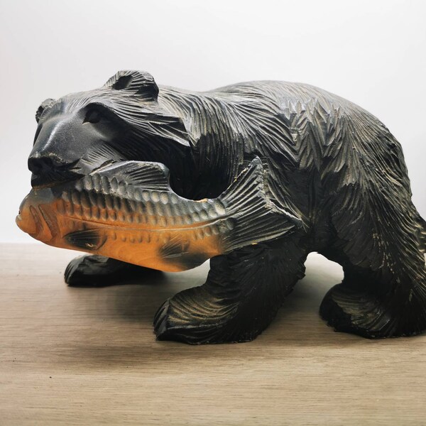 Hand Carved Bears - Etsy