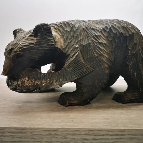Hand Carved Bears - Etsy