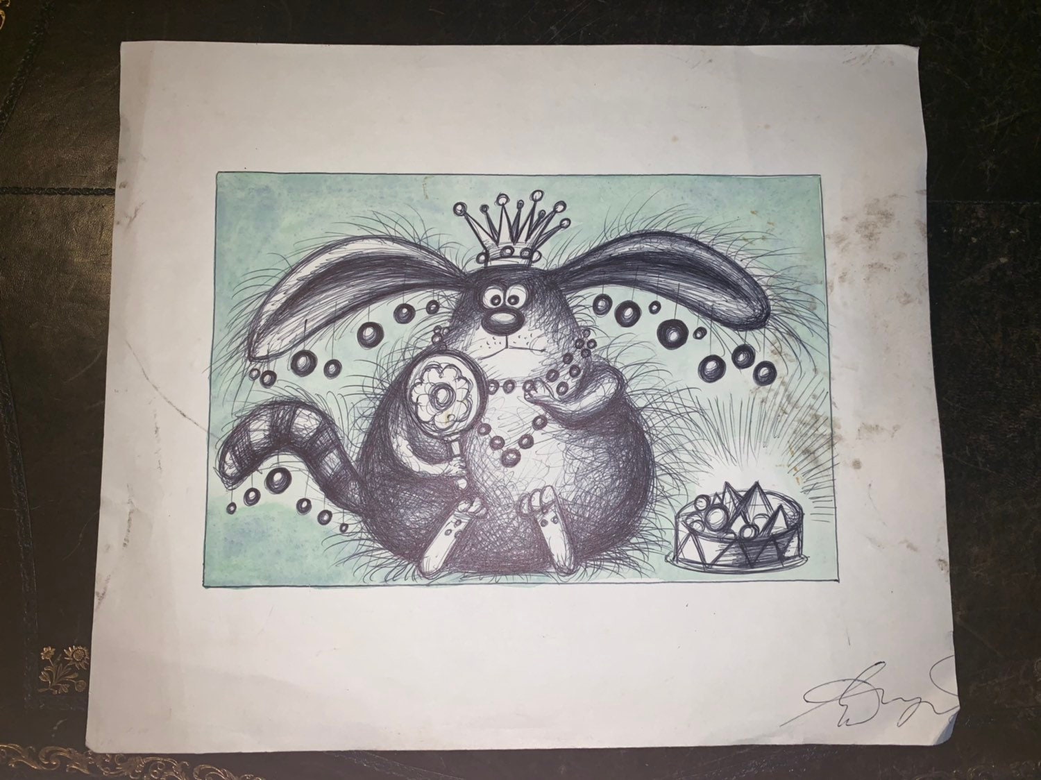 Original Quirky Drawing Of A Queen Rabbit needs professional | Etsy