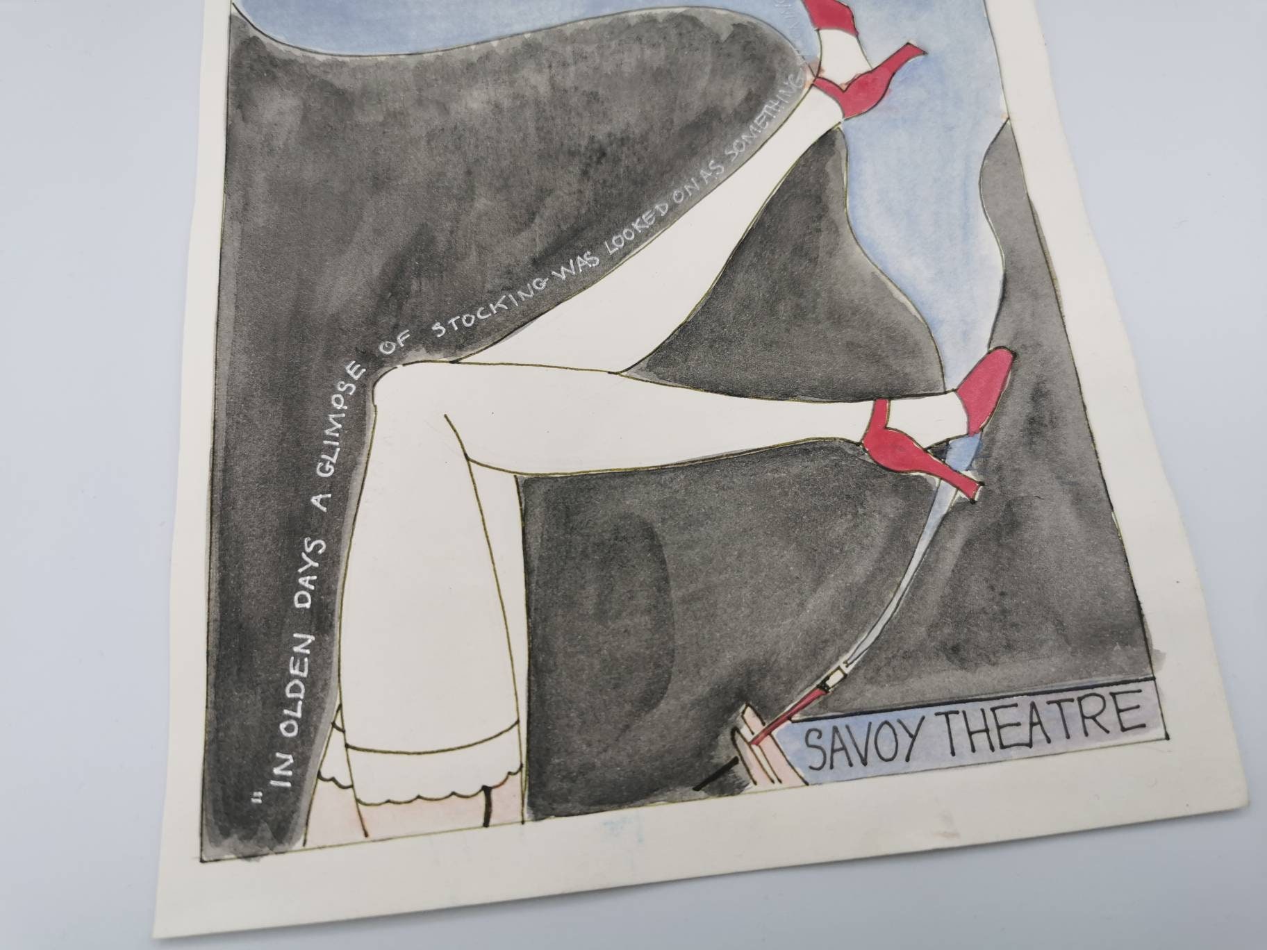 Vintage Art Deco Legs in Stockings Poster Art Painting Scrap - Etsy