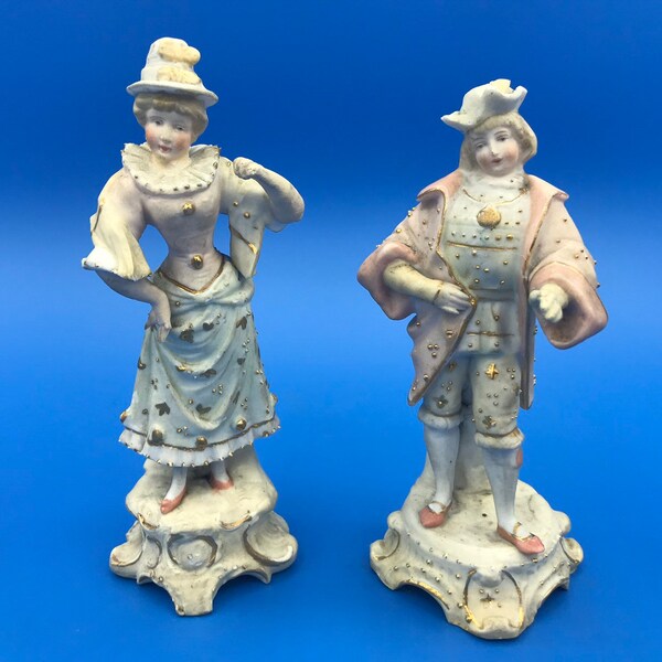 German Bisque Pair of Figurines - Etsy