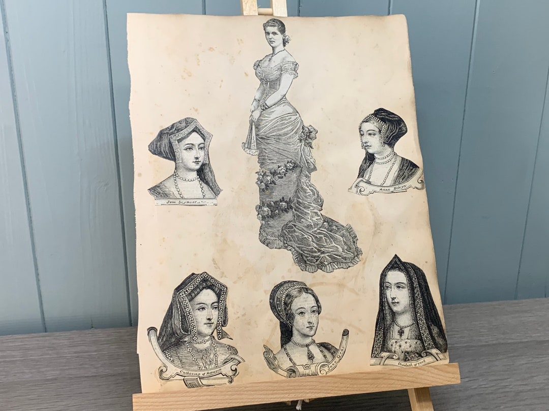 Victorian Scrap Collage Page Pictures on Both Sides Circa - Etsy