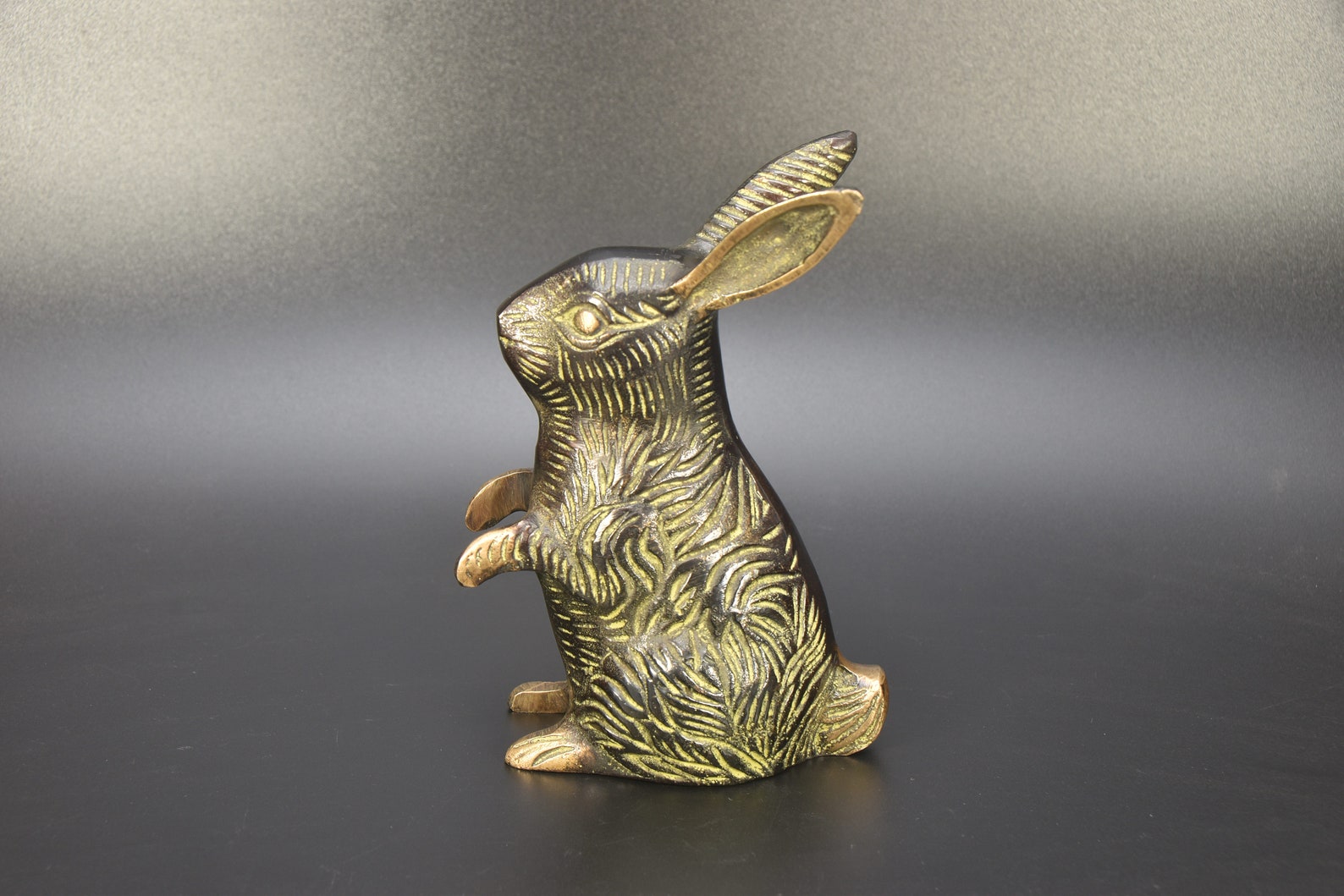 Rabbit Statue Handmade Greeny Color Bunny Statue Rabbit - Etsy