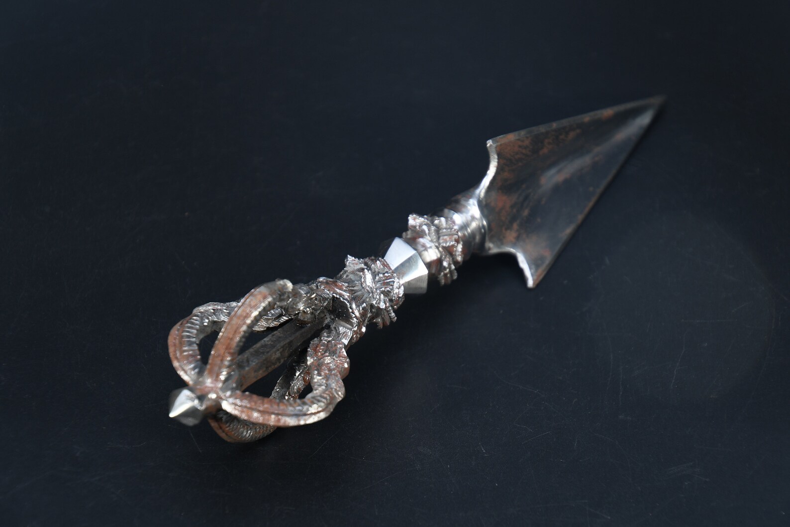 Antique Metal Ritual Tool Crafted Phurba Vajra Head Buddhist - Etsy