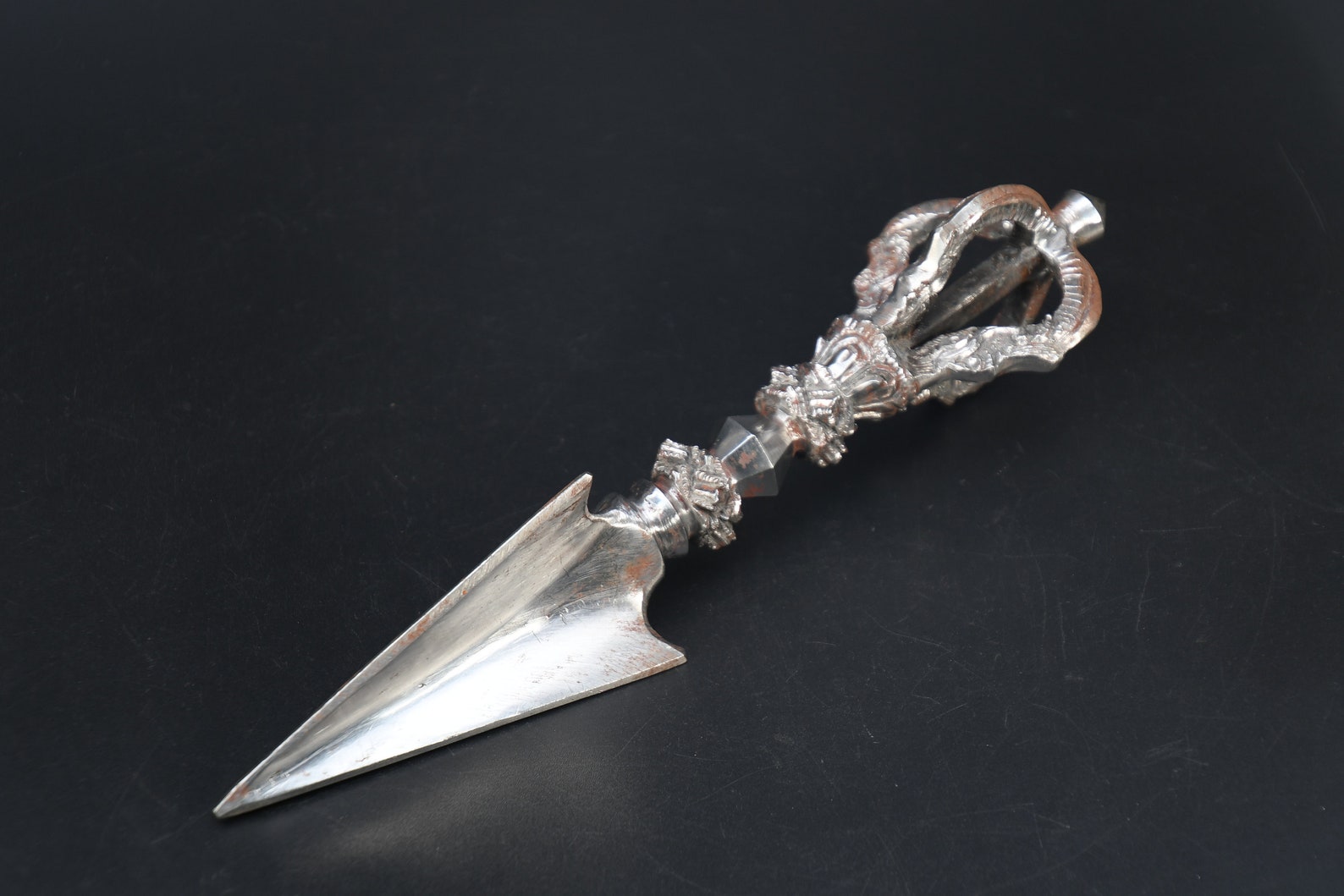 Antique Metal Ritual Tool Crafted Phurba Vajra Head Buddhist - Etsy