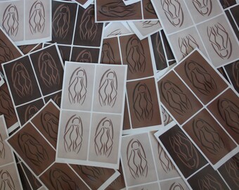 Human Body Parts Vinyl Sticker Set of 4 Pcs, Penis, Vagina, Brain ...