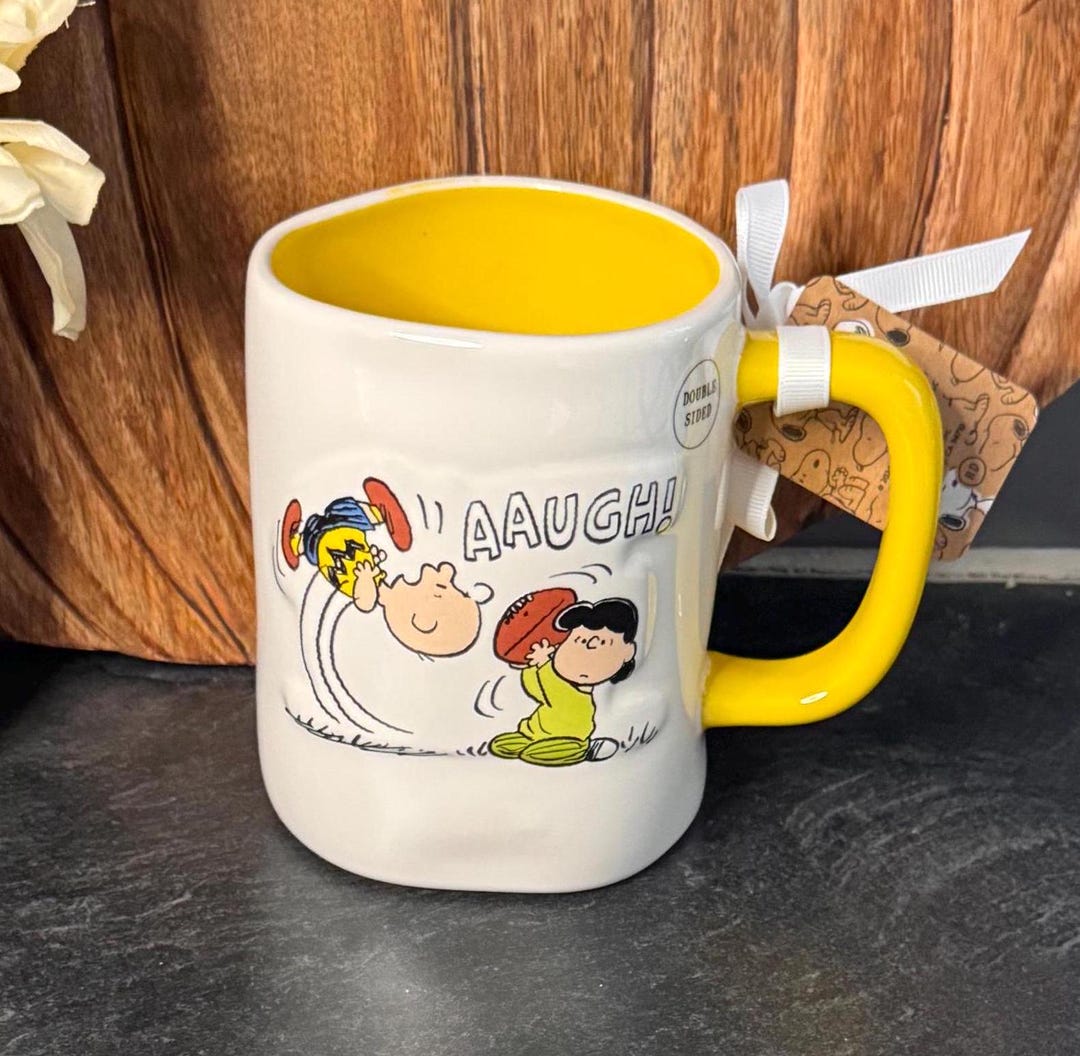 Peanuts / Rae Dunn Football Season, Charlie Brown and Lucy Playing ...