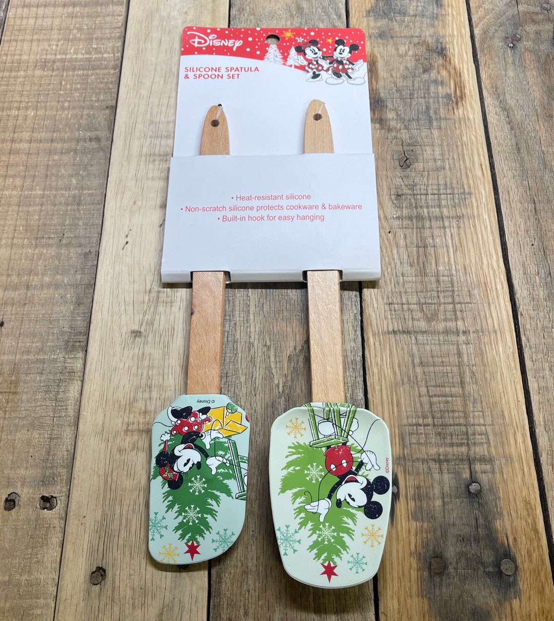 Mickey Mouse Christmas Spatula Set Disney Christmas mickey - Etsy