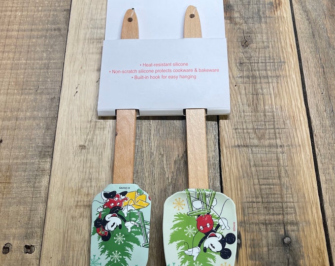 Mickey Mouse Christmas Spatula Set, Disney Christmas ,mickey and Minnie ...
