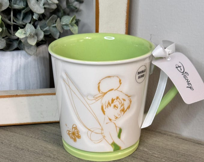 Rae Dunn Tinkerbell Disney Mug, Peter Pan Rae Dunn Disney Mug, Coffee ...