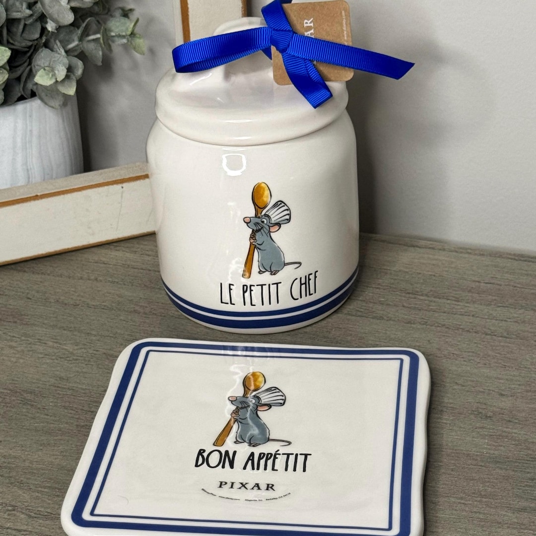 Disney/pixar Remy From Ratatouille Crock & Trivet/hot Plate/spoon Rest ...