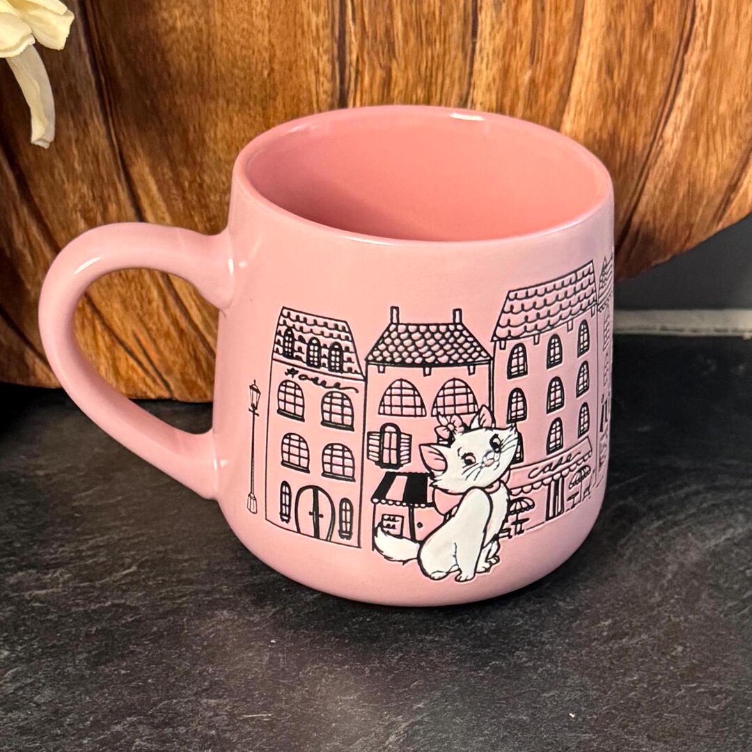 Pink Matte Disney's Aristocats Mug, Aristocats Marie Paris Mug, Marie ...