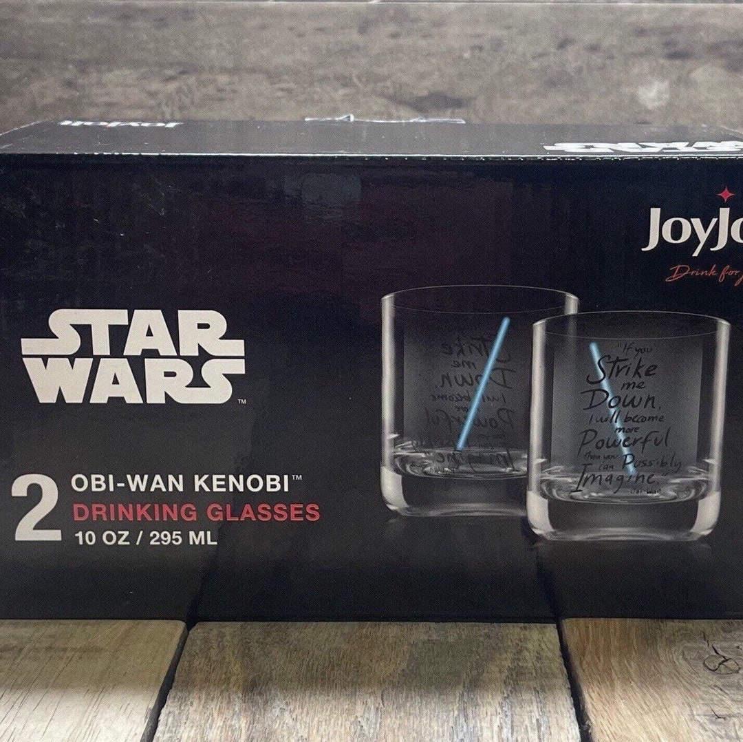 OBI WAN KENOBI Drinking Glasses, Star Wars Jedi, Whiskey Glasses ...