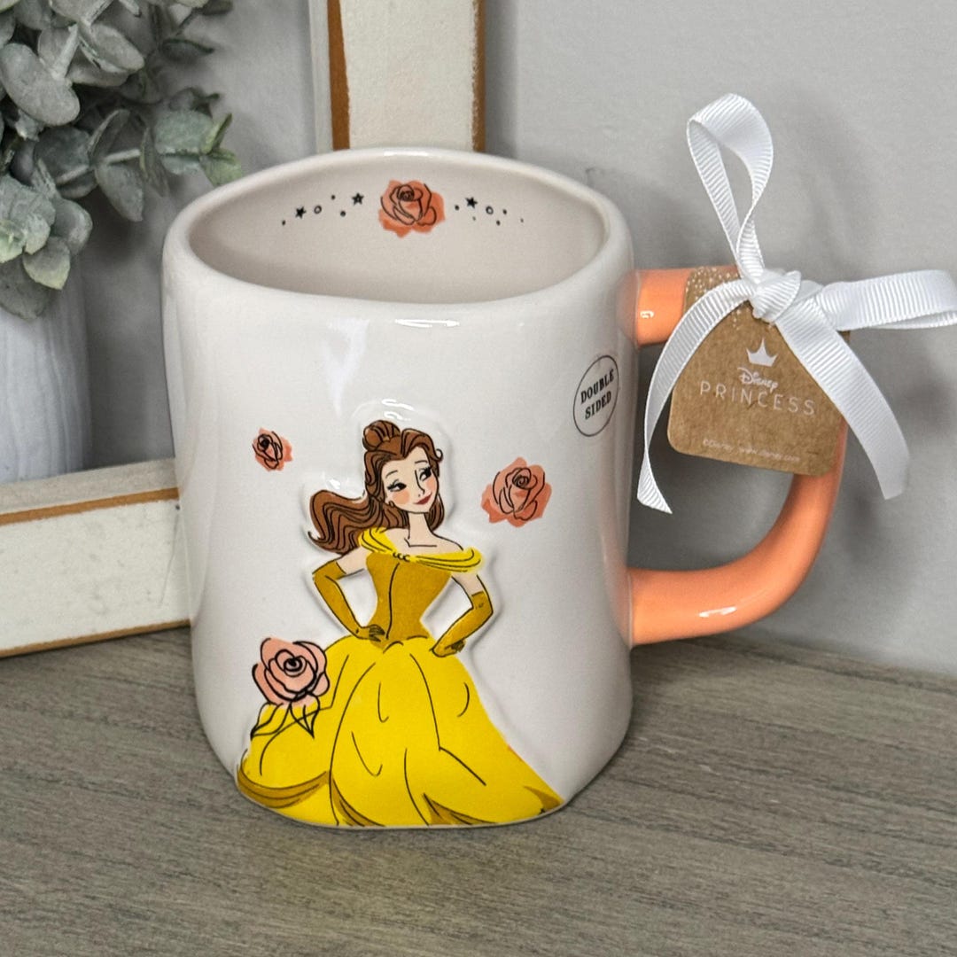 Rae Dunn Belle Disney Mug, beauty is Found Within Mug, Rae Dunn Disney ...