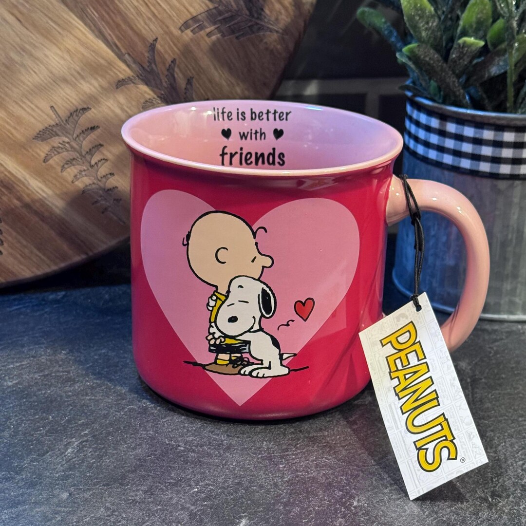 Peanuts Life is Better With Friends Mug, Valentines Mug, Snoopy ...