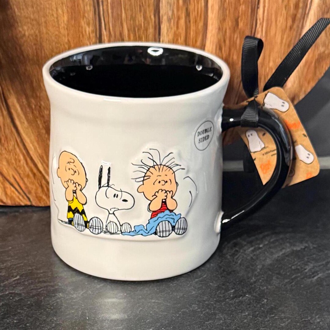 Peanuts Halloween Coffee Mug/cup, Linus, Charlie Brown & Snoopy Mug ...