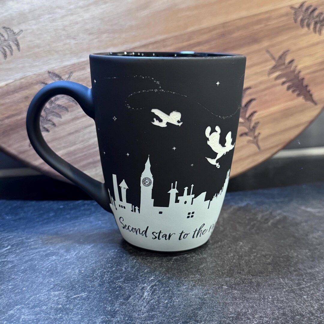 Peter Pan Soft Touch Ceramic Mug, Coffee Mug, Peter Pan Mug, Disney’s ...