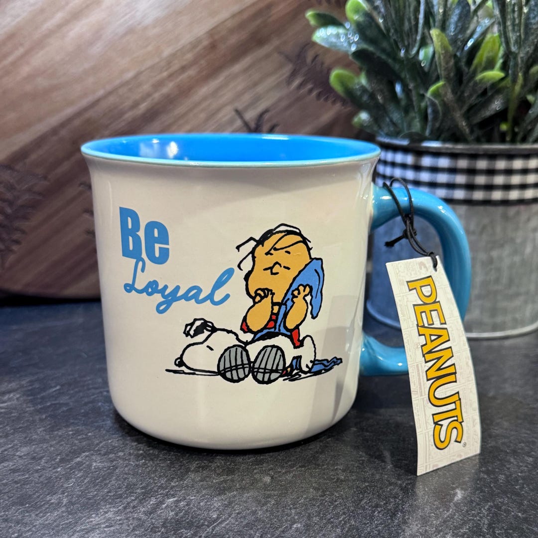 Peanuts Mug, Linus and Snoopy Be Loyal Mug, Peanuts Coffee Mug, Snoopy ...