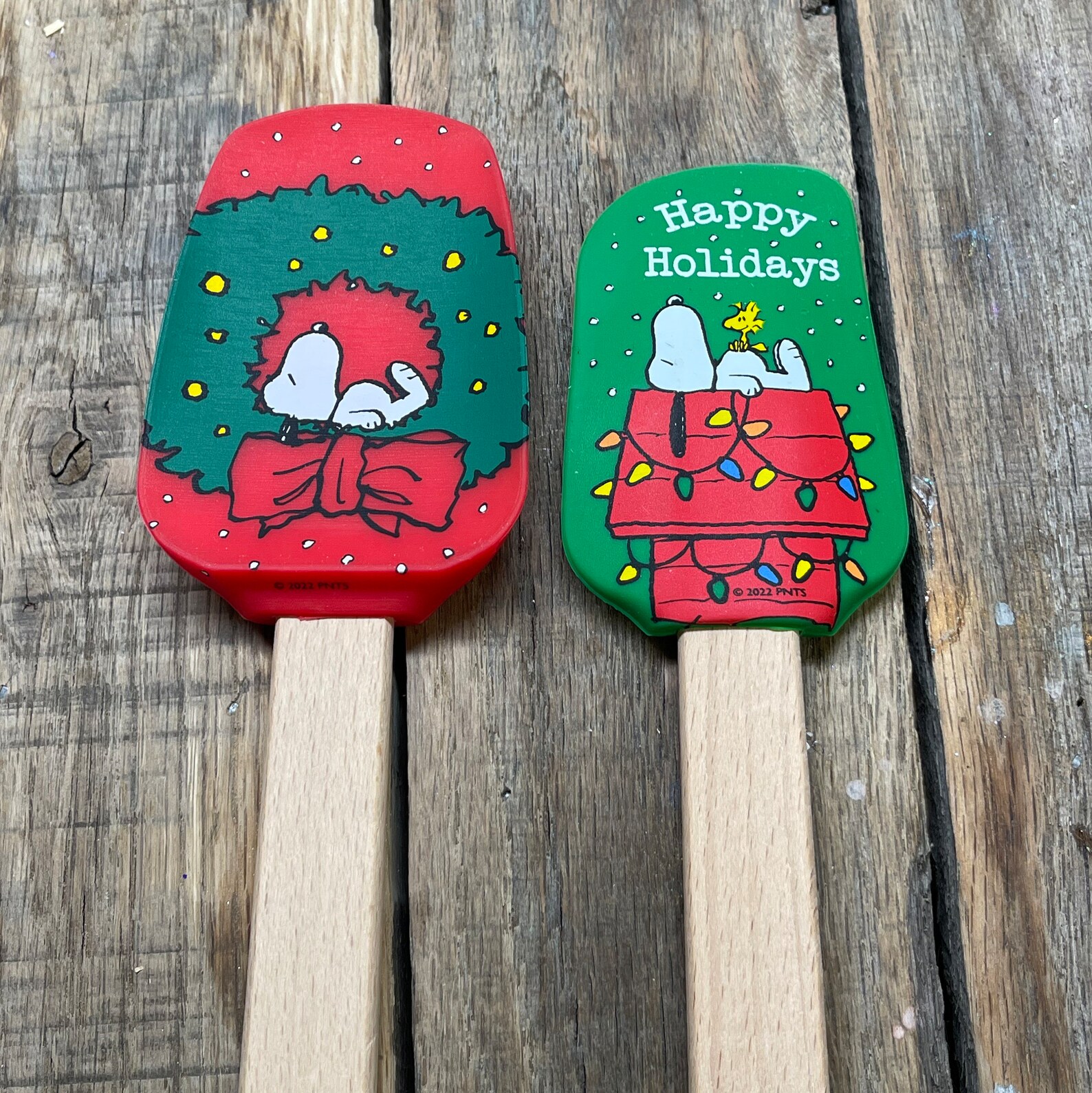 Snoopy Peanuts Christmas Spatula Set, Peanuts Christmas , Snoopy ...