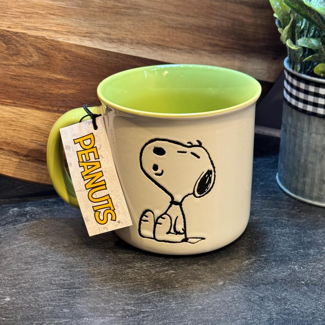 Snoopy Mug, Peanuts Coffee Mug/cup, Snoopy Camper Style Mug, Snoopy ...
