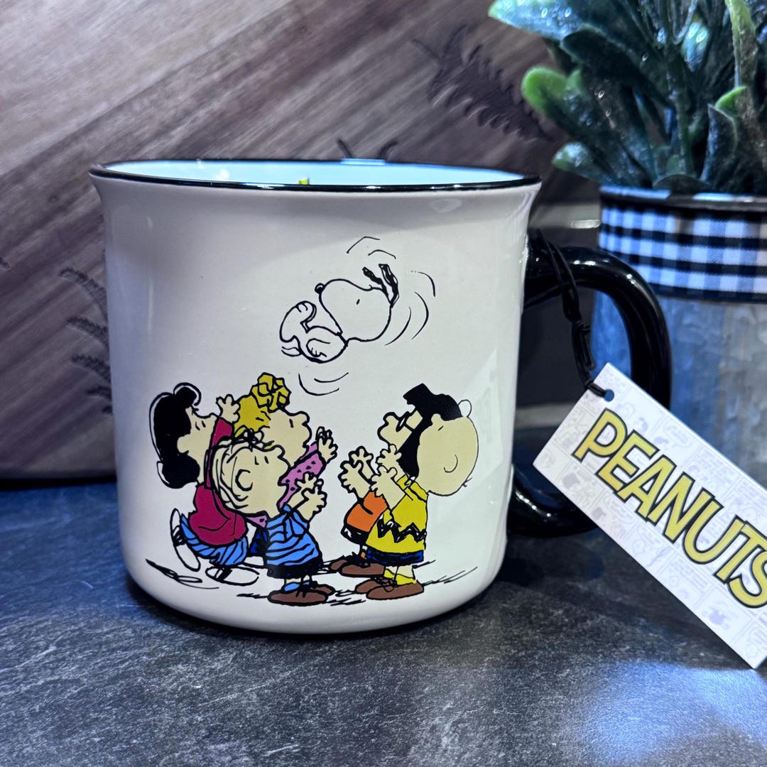 Charlie Brown and Gang Mug, Peanuts Mug, Peanuts Coffee Mug, Snoopy Mug ...