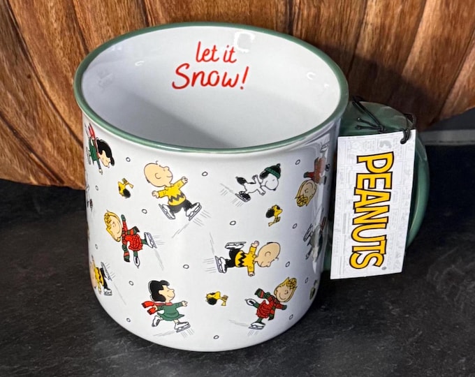 Peanuts Christmas Mug, Peanuts Mug, Christmas Mug, Let It Snow Mug ...