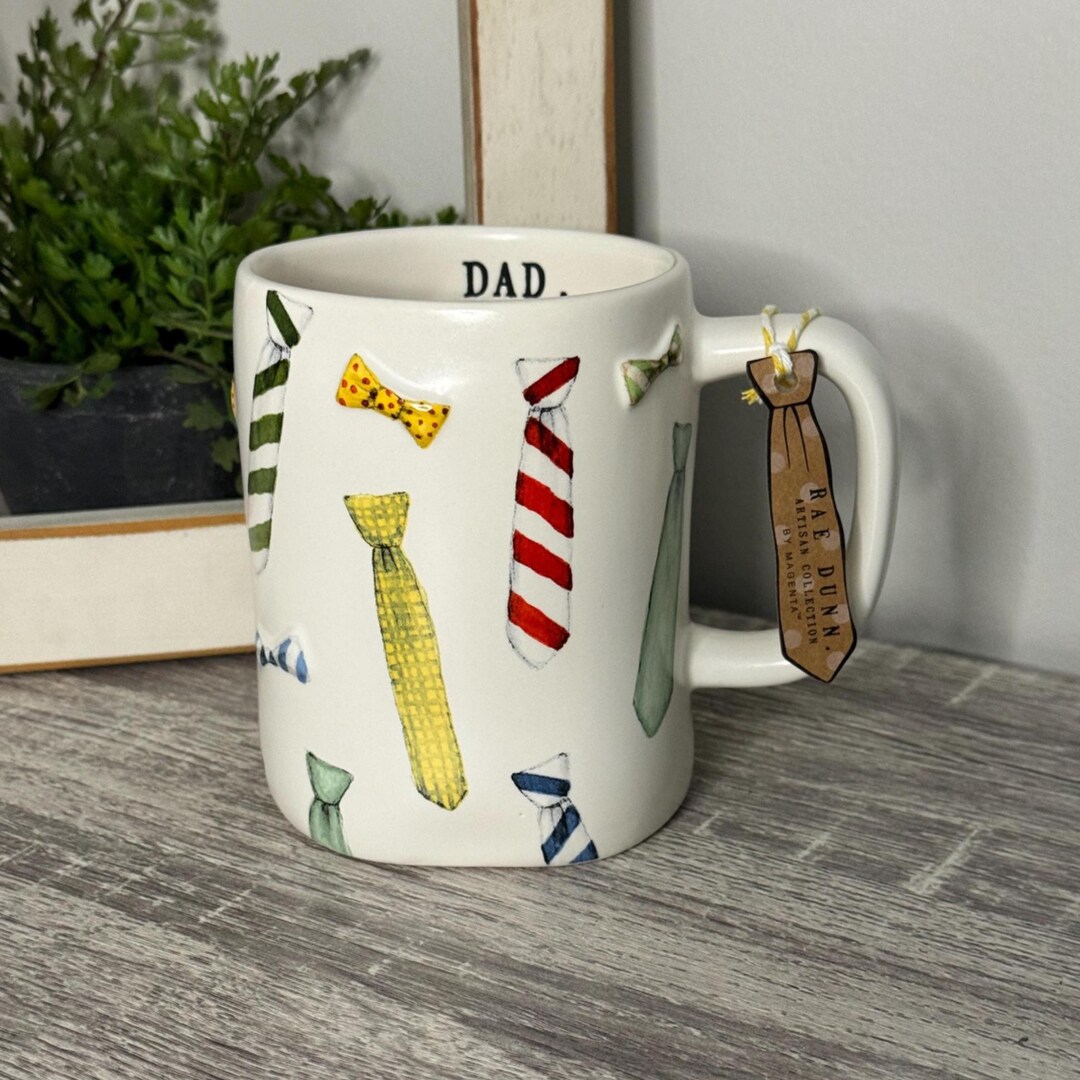 Rae Dunn Dad Mug, Rae Dunn Tie Mug, Rae Dunn Coffee Mug, Rae Dunn ...